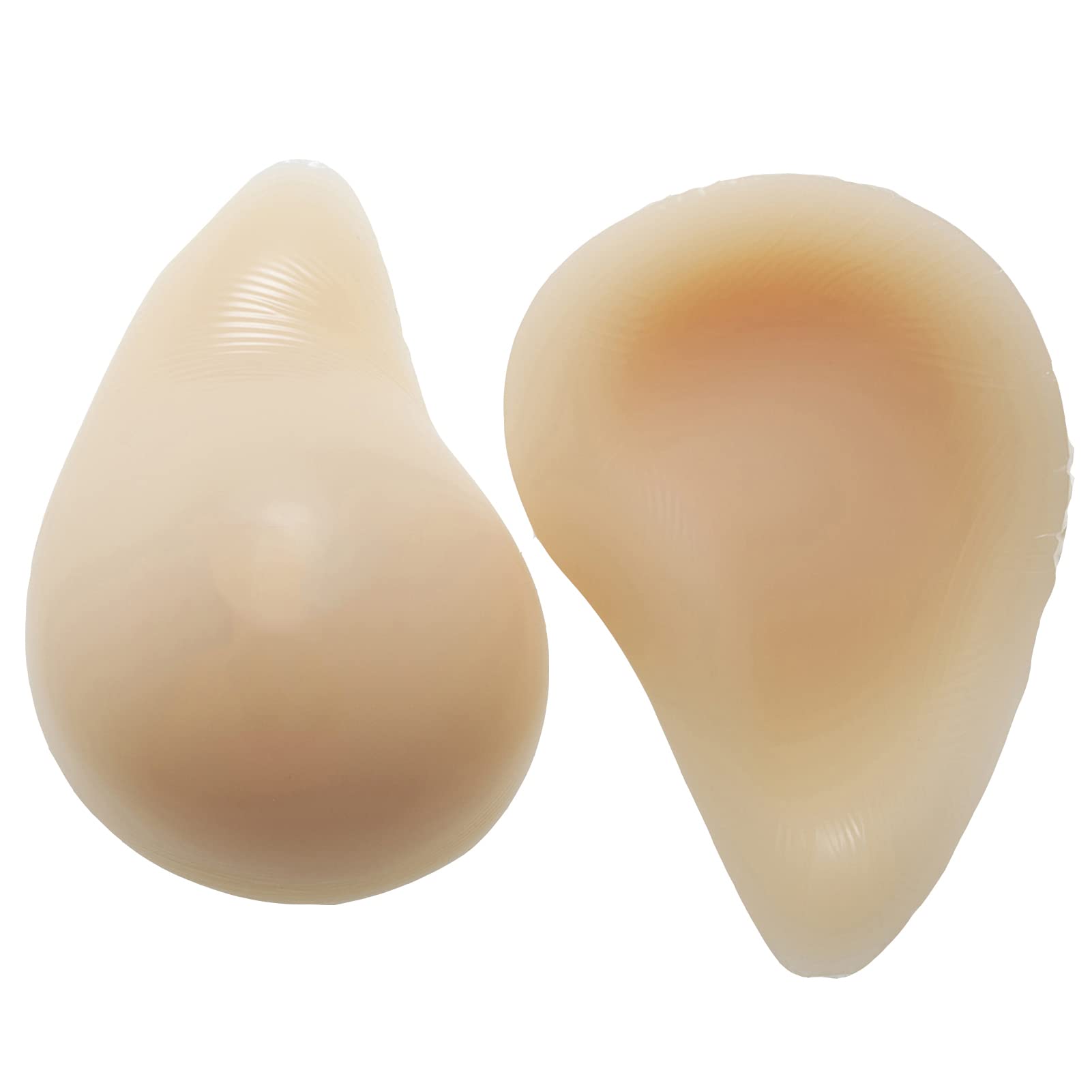 WRATX 1 Pair Spiral Silicone Bra Inserts Push Up Fake Breasts Crossdressing Prosthetics Fake Boobs Confidence Booster Self-Adhesive Breast A-1200g