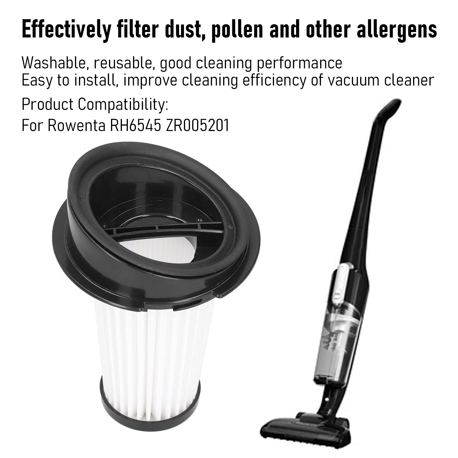 Reusable Filter Replacement Vacuum Cleaner Accessory forRH6545 ZR005201