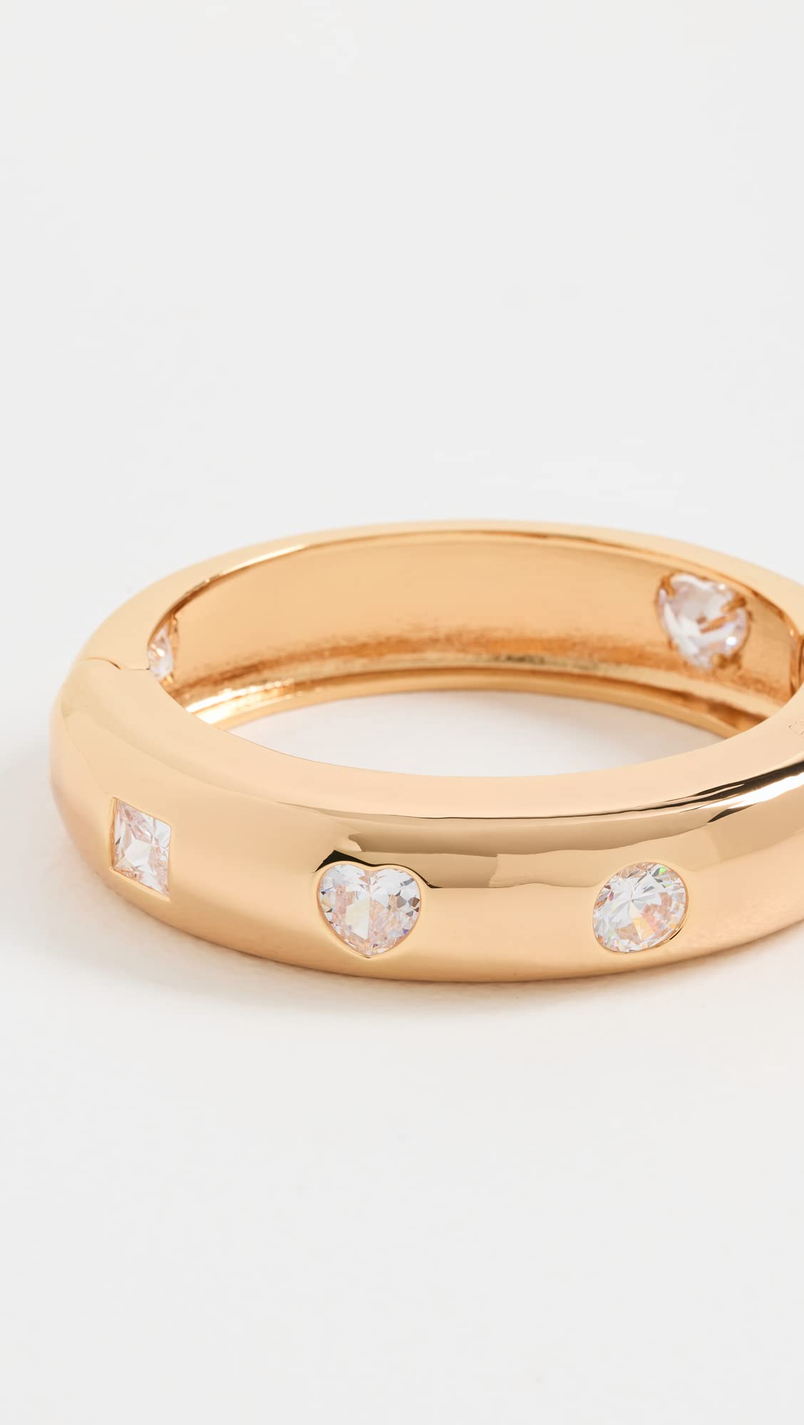 Timeless Pearly Women's Crystal Embellished Bracelet, Gold, One Size