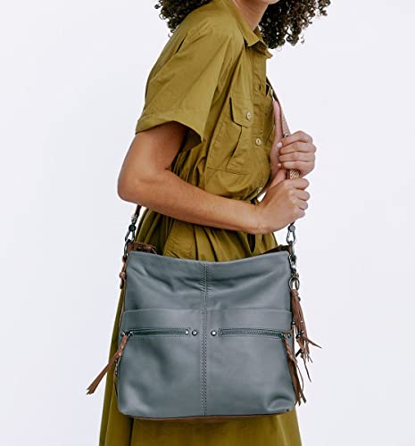 The Sak Ashland Bucket Bag in Leather, Slate