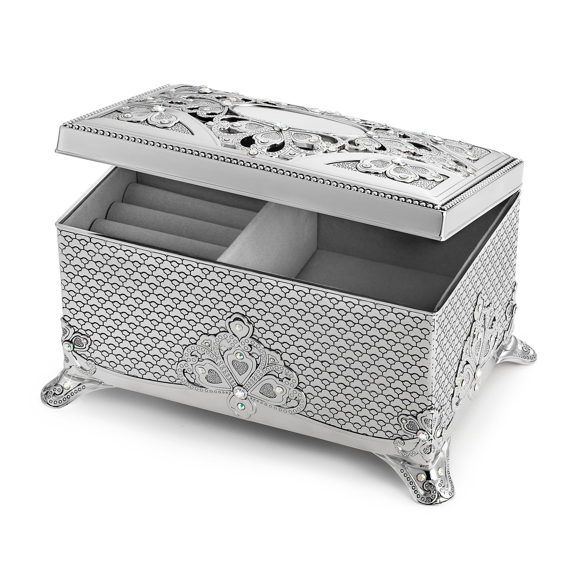 THINGS REMEMBERED Personalized Engraved Anastasia Clover Musical Keepsake Box (Free Customization)