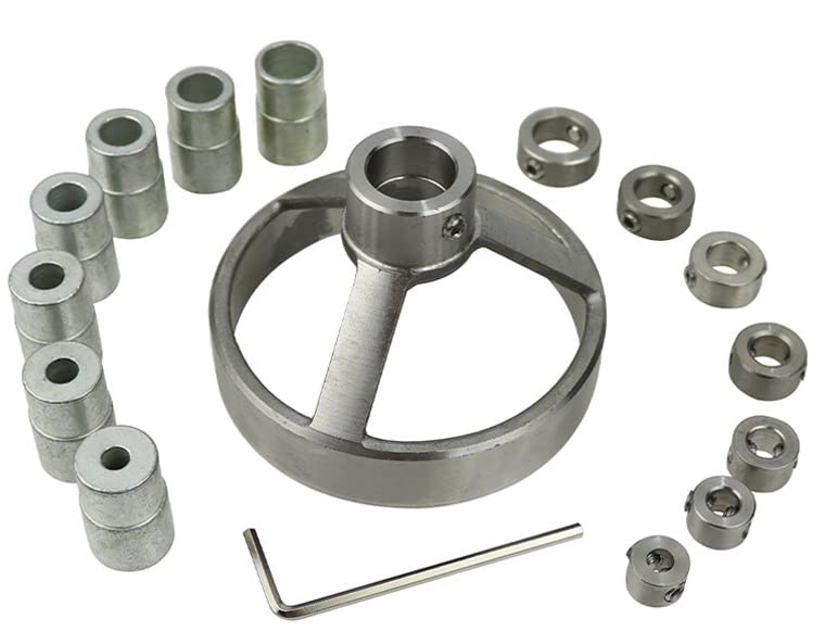 Straight Hole Drilling Positioner, 90 Degree Dowel Drill Press Guide Jig for 5/6/7/8/9/10/12mm Drill Bits, Vertical Hole Puncher Locator, Stainless Steel Bushing, Woodworking Tools (16PCS)