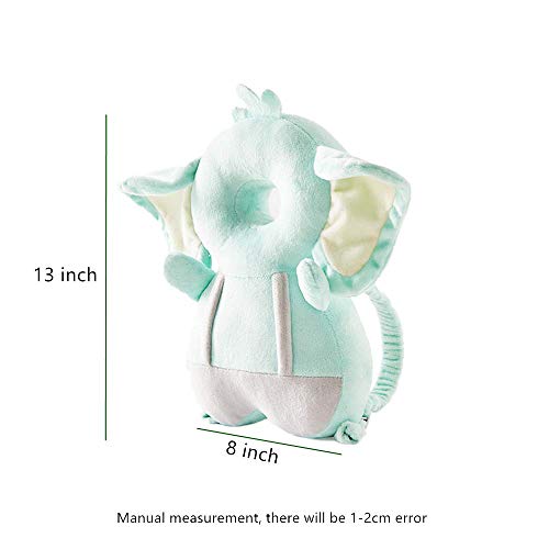 XIZHI Baby Toddlers Head Protective Baby Safety Mat Protection Head Protection Pillow Elastic Comfortable Shoulder Back Learn Walking Protective Cushion (Blue)