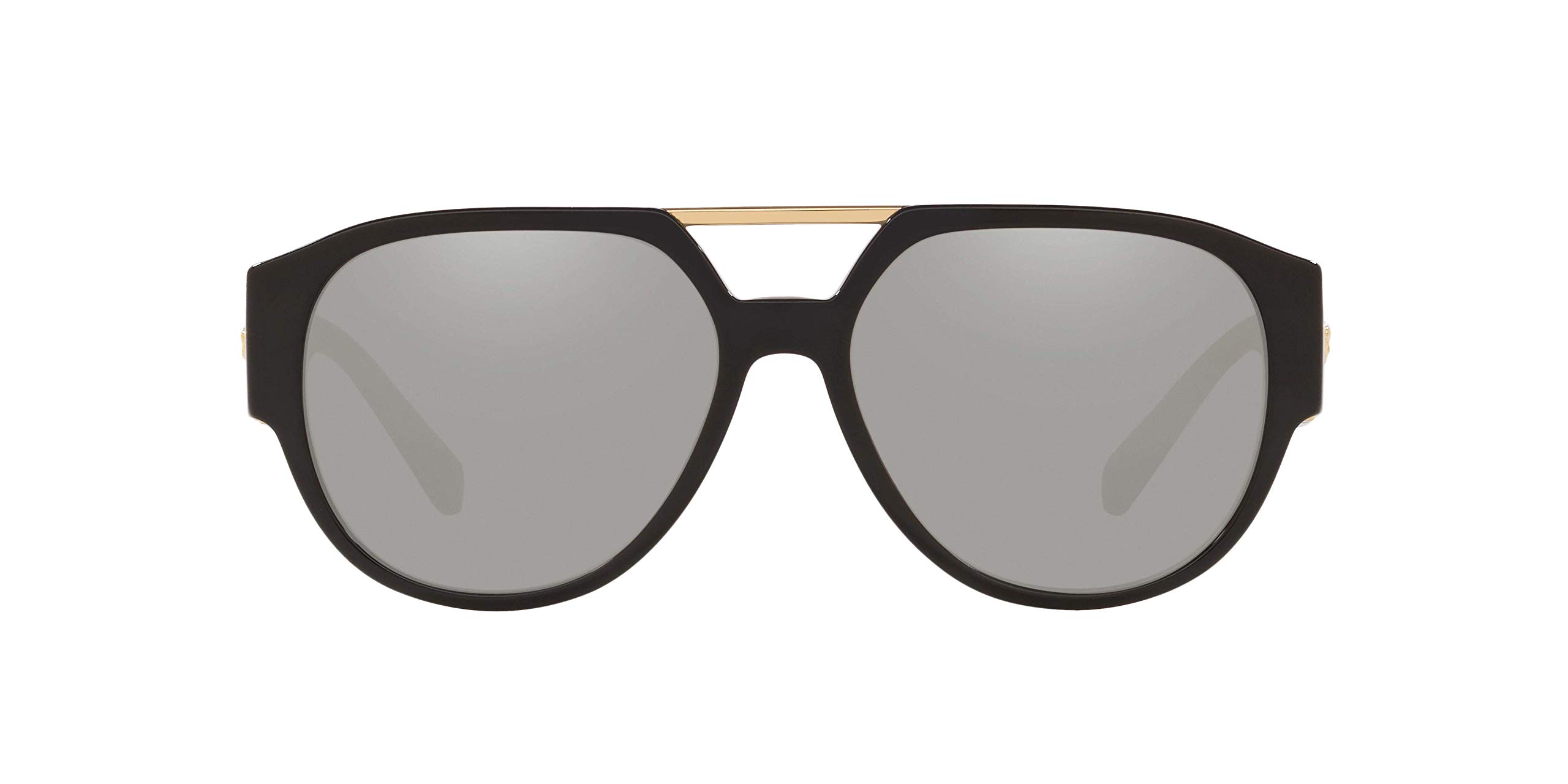Versace Man Sunglasses Black Frame, Dark Grey - Polar Lenses, 58MM