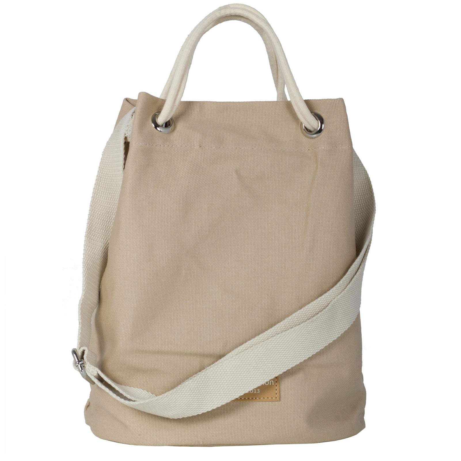ZORETTO Women Canvas Tote Handbags Casual Shoulder Work Bag Crossbody Bag (Grey)