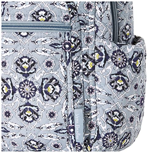Vera Bradley Women's Cotton Small Backpack, Plaza Tile - Recycled Cotton, One Size