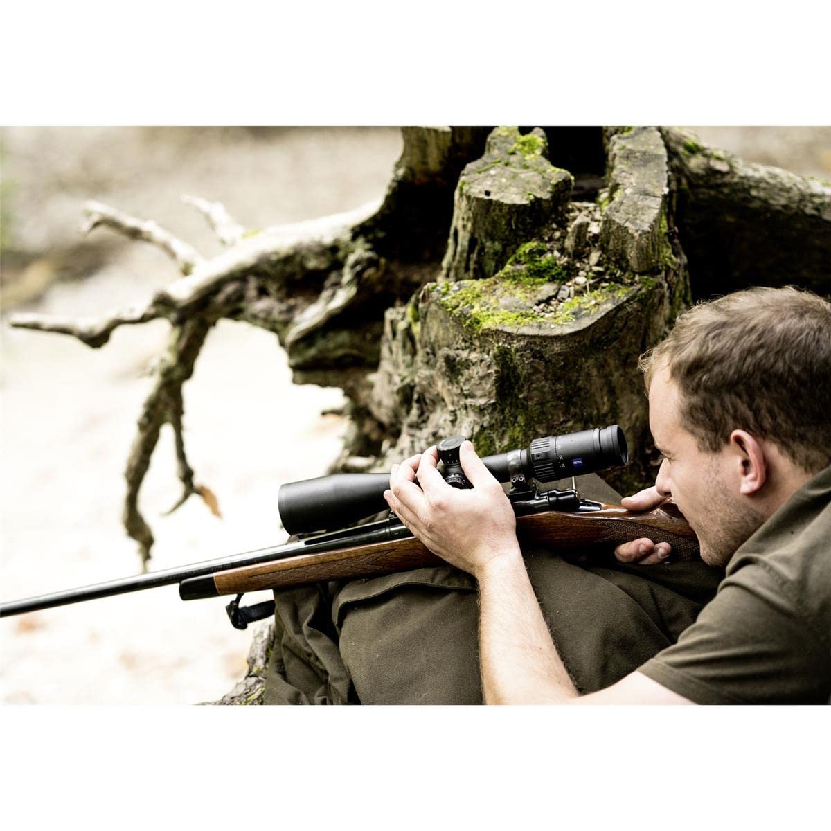 ZEISS Conquest V4 4-16x44 Riflescope with Z-Plex Reticle 20 Non-Illuminated with Side Parallax Adjustment and External Elevation Turret with Ballistic Stop - .25 MOA, Black
