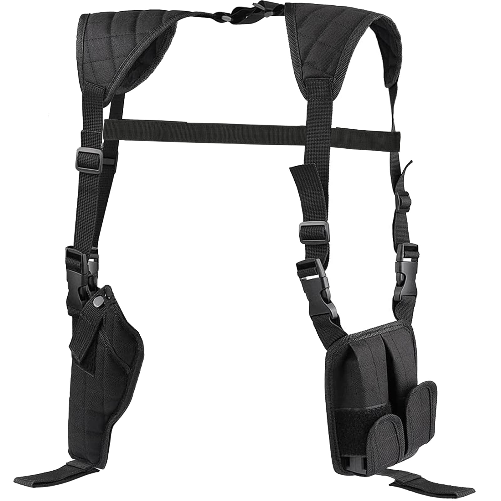 SZtac Shoulder Holster Vertical Gun Holster Universal Adjustable for Most Kinds of Pistols Black