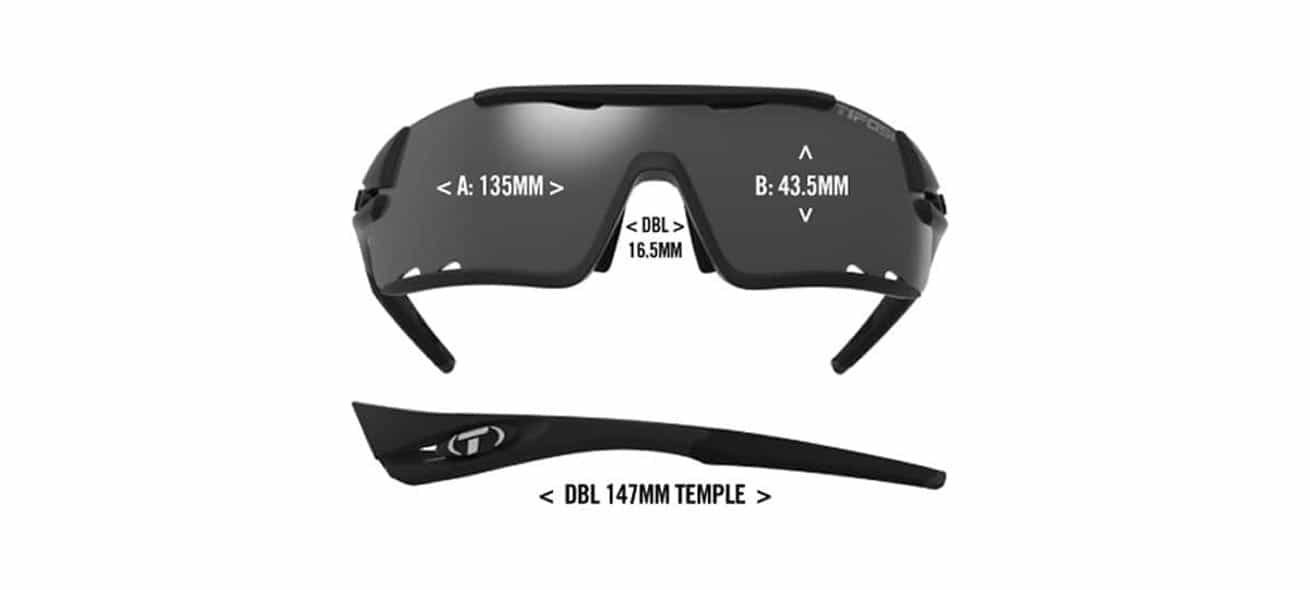 Tifosi Davos Cycling Sunglasses Crystal Black w/Enliven Bike lens