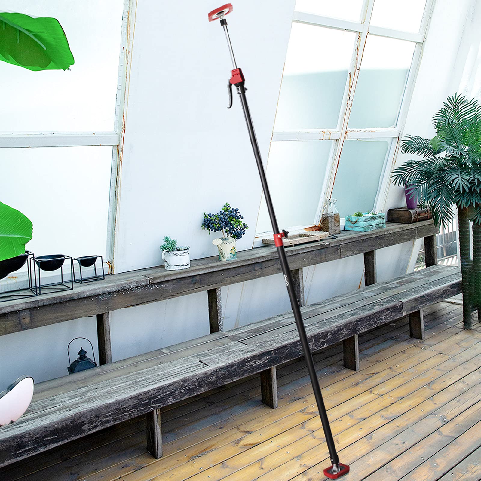 XINQIAO Third Hand Tool 3rd Hand Support System, Premium Steel Support Rod with 154 LB Capacity for Cabinet Jack, Drywall Jack& Cargo Bars, 49.2 IN-114.2 in Long, 1 PC