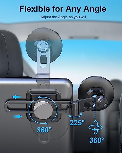 SUPERONE Tesla Phone Mount, Compatible with MagSafe Car Mount for Model 3 & Model Y, [Super Strong Magnet] 360° Rotation for iPhone 15 14 13 Pro/Max MagSafe Case & All Phones, Black