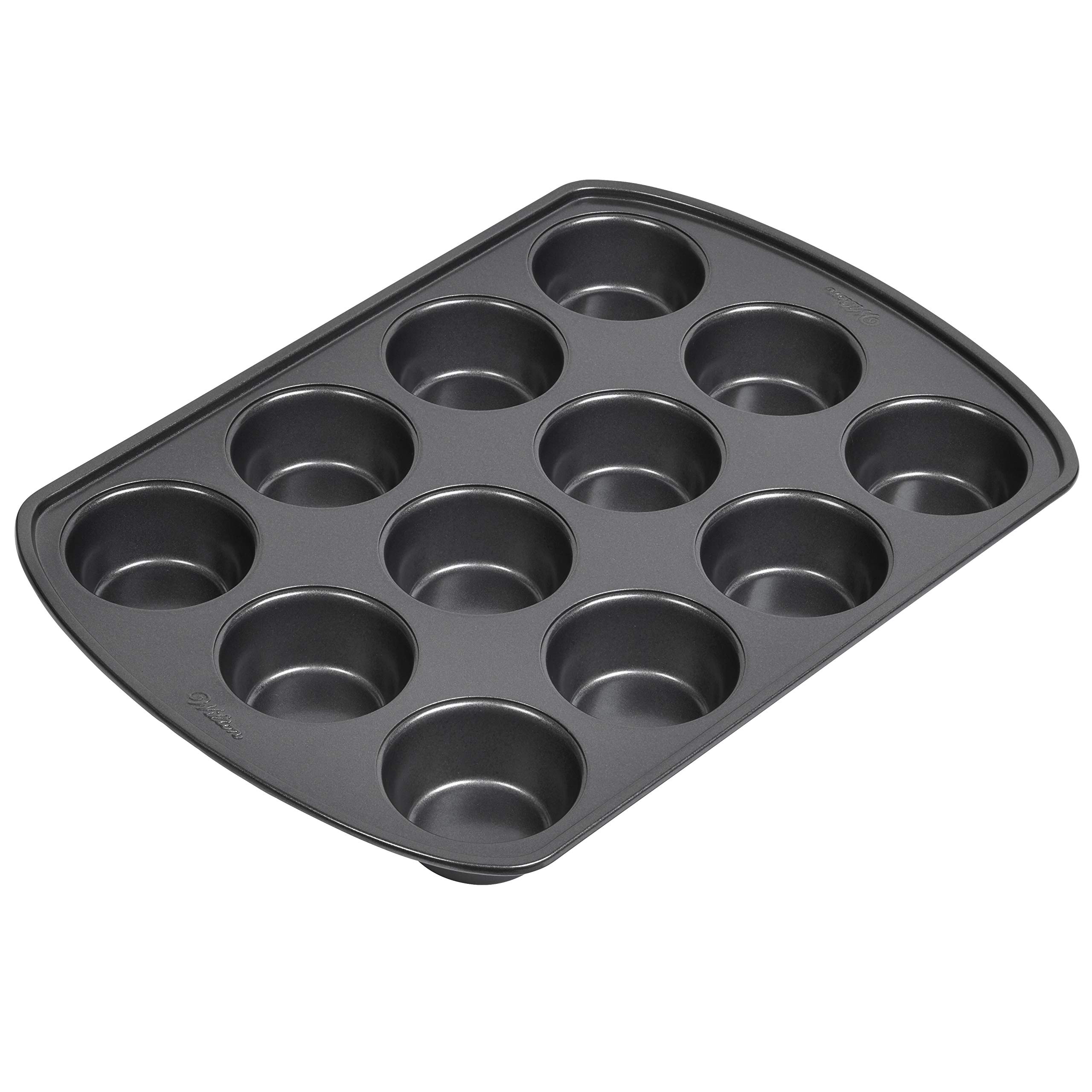Wilton Perfect Results Premium Non-Stick Mini and Standard Muffin Pan Set of 2, Steel