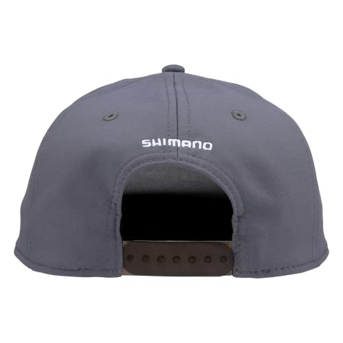 SHIMANO Fishing Welded Flatbill Cap - Gray, One Size Fits Most [AHATSWLDFLGY]
