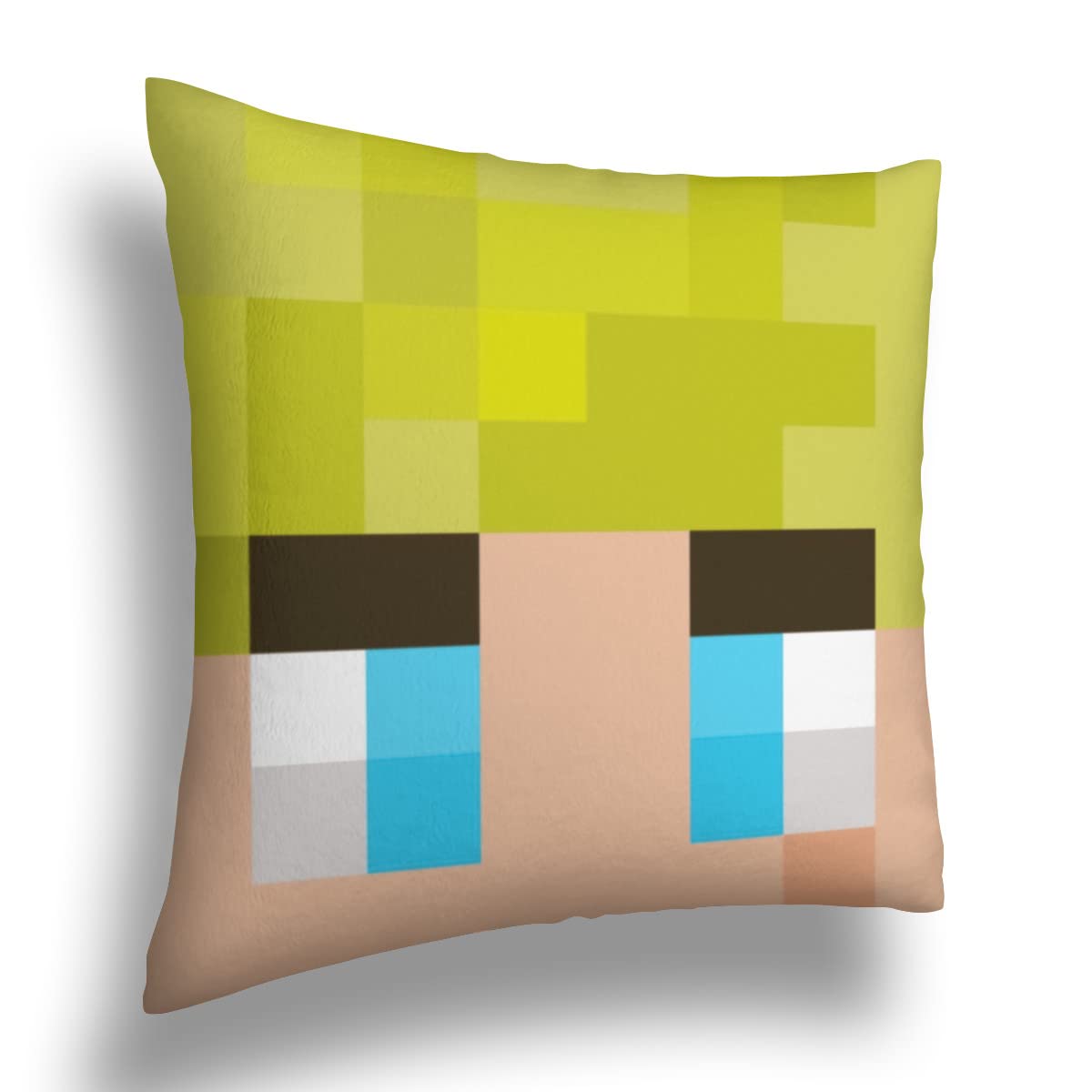 TommyInnit Head Velvet Throw Pillow Covers Sofa Pillowcase Car Square Throw Pillowcases Home Decoration Game 18in*18in