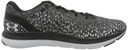 Under Armour Mens Charged Impulse Knit Running Shoe, Black/White, 11.5 US