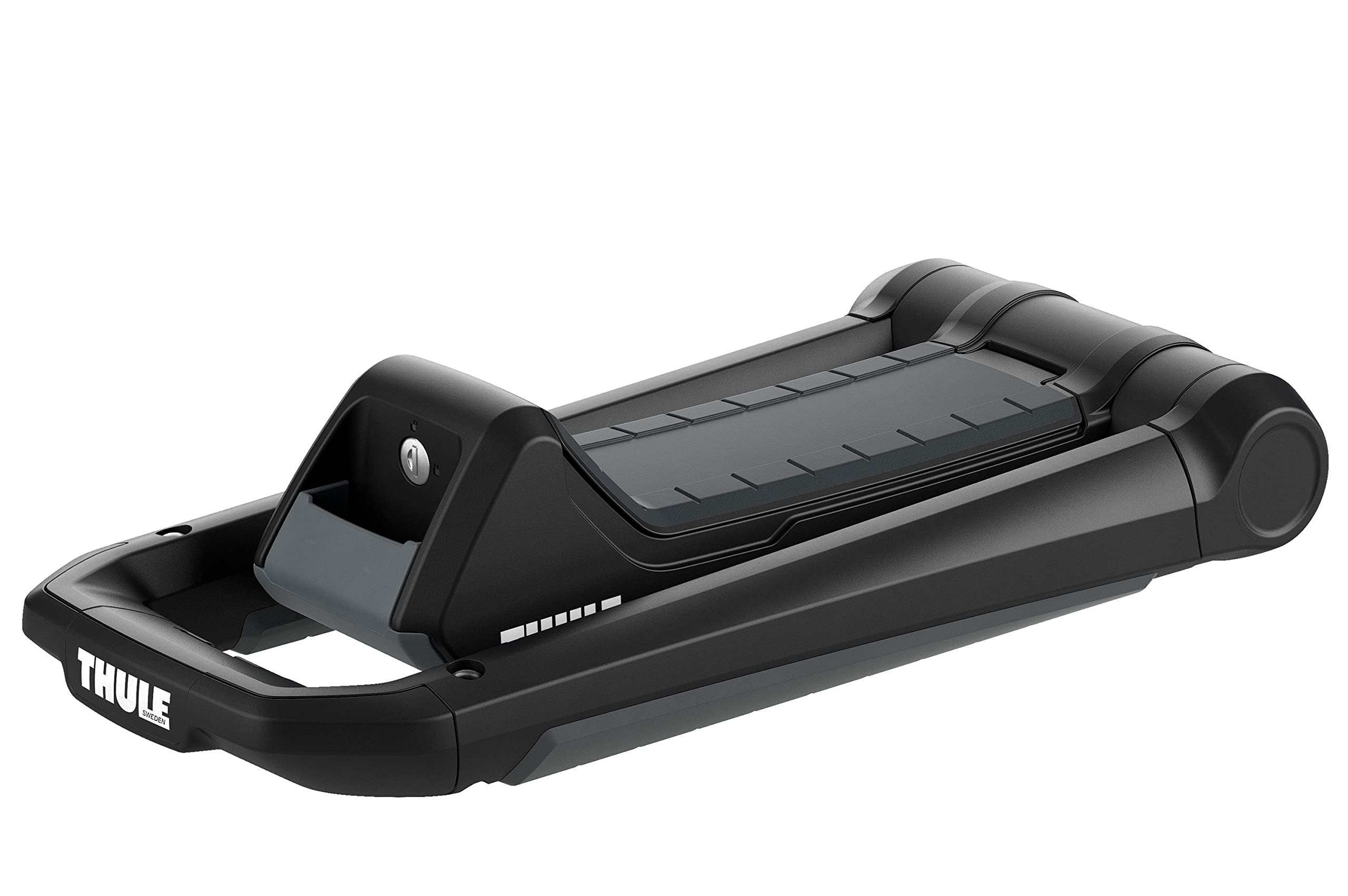 Thule Hull-a-Port Aero Rooftop Kayak Rack - Carries 1 Kayak - Anti-Theft Design - Foldable Design - Rubber Padding mounting Surface - Easy Strap Management - 75lb Weight Capacity