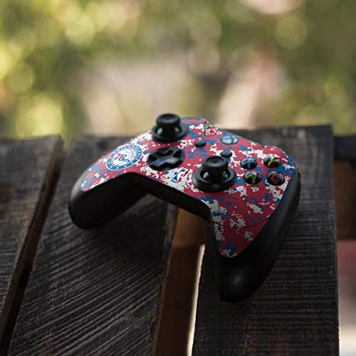 Skinit Decal Gaming Skin compatible with Xbox One Elite Controller - Officially Licensed NBA Philadelphia 76ers Red Digi Camo Design