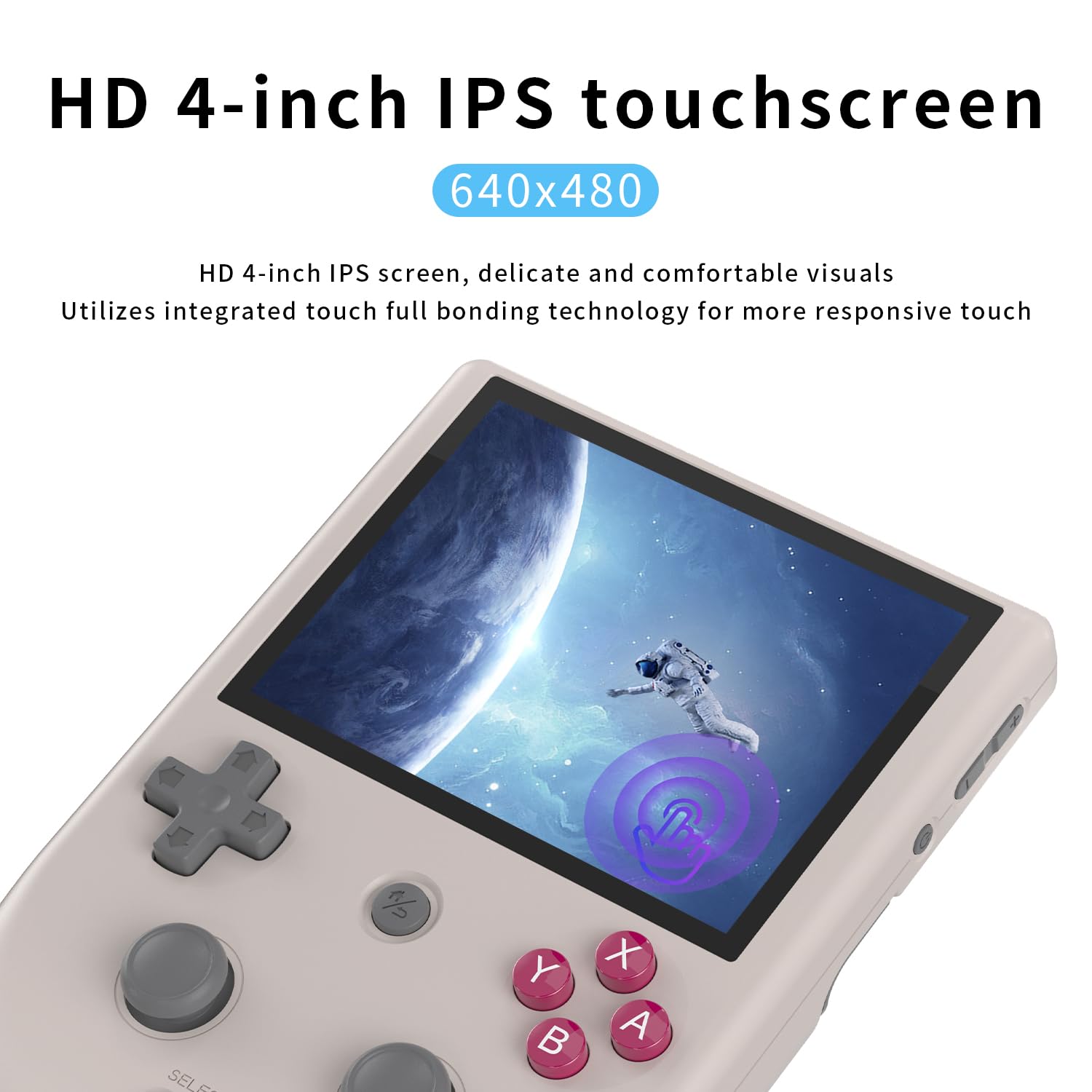 RG405V Handheld Game Console 4ββ IPS Touch Screen Android 12 Unisoc Tiger T618 64-bit Game Player Built-in 5500mAh Battery 128G TF Card with 3154 Games(RG405V Wood)