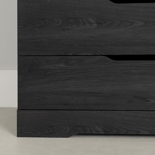 South Shore Trinity Collection 5-Drawer Dresser, Gray Oak with Cutout Handles