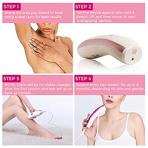 SilkPro Diode Technology Permanent Laser Hair Removal Device, Rose Gold