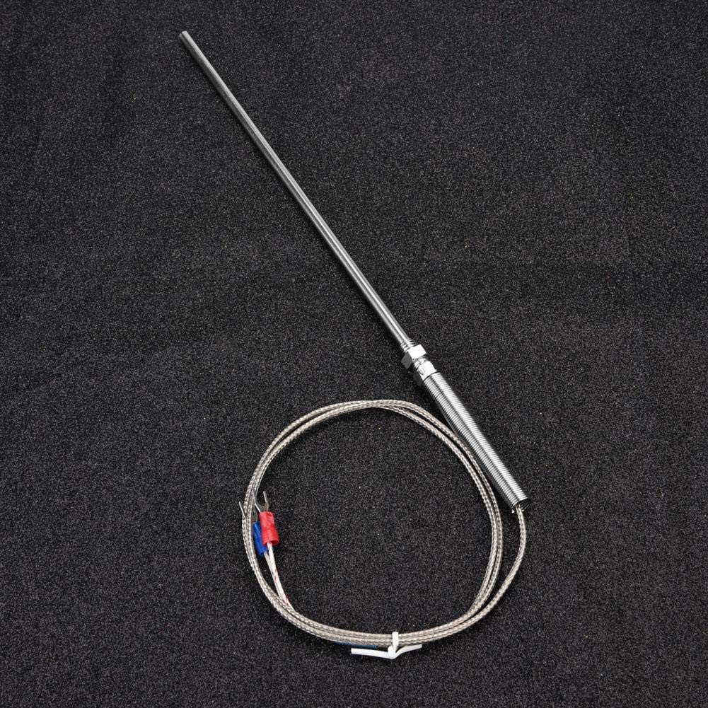 Type K Thermocouple, M8 Thread 200mm Type K Thermocouple Probe Temperature Sensor Wire 0-400℃(1M) Thermocouple Thermometer and Probe