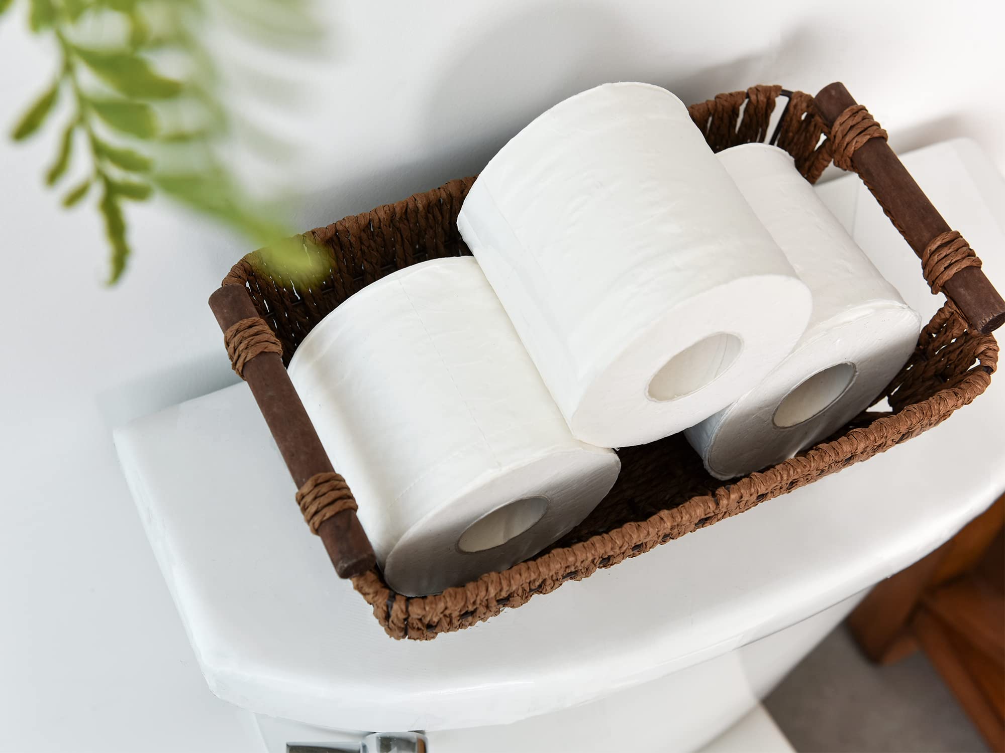 StorageWorks Round Paper Rope Storage Baskets