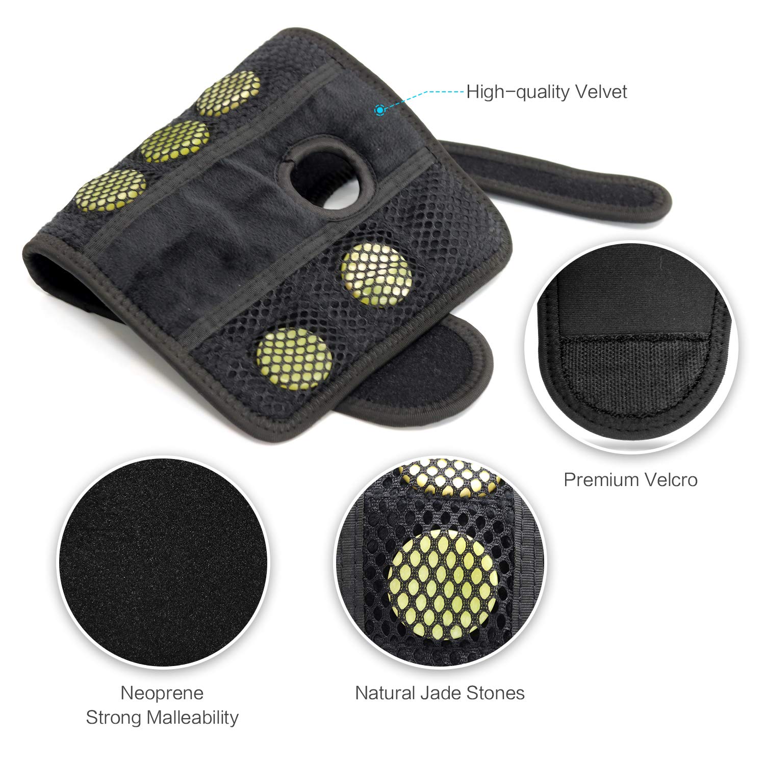 UTK Far Infrared Heating Wrist for Right Hand,Fast Heating Pad Black