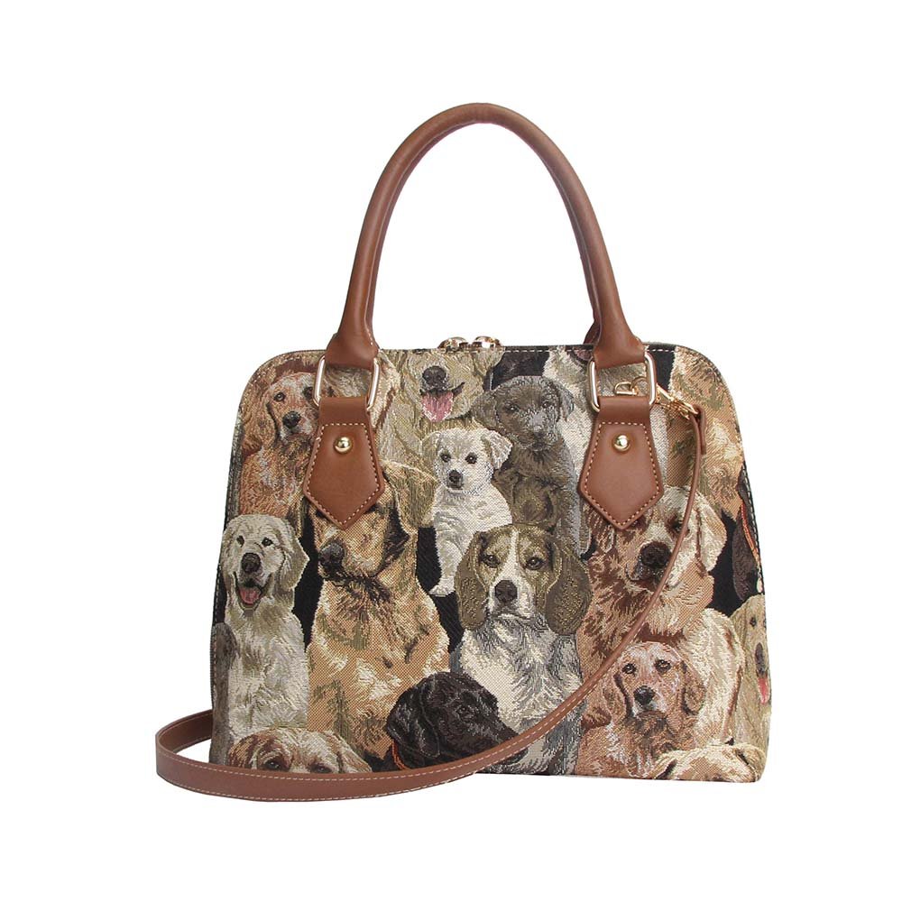 Signare Tapestry Hand Shoulder Bag Cross Body Purses Handbag Satchel Bag for Women In Labrador Dog Design|CONV-LAB