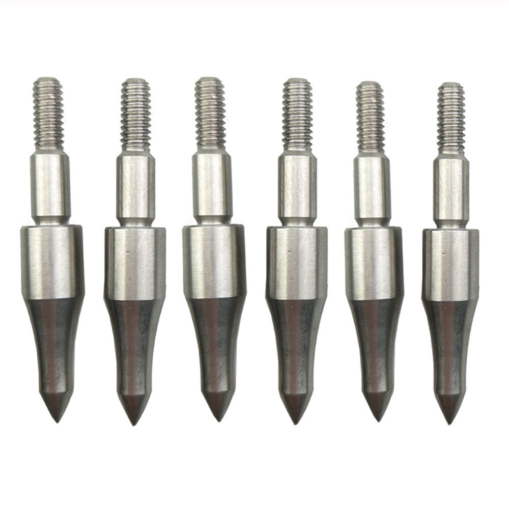 SHARROW Archery Screw-in Arrow Tip 125 Grain Traditional Arrowhead Hunting Arrow Head Compound Recurve Bow Target Field Point Practice 10 PCS