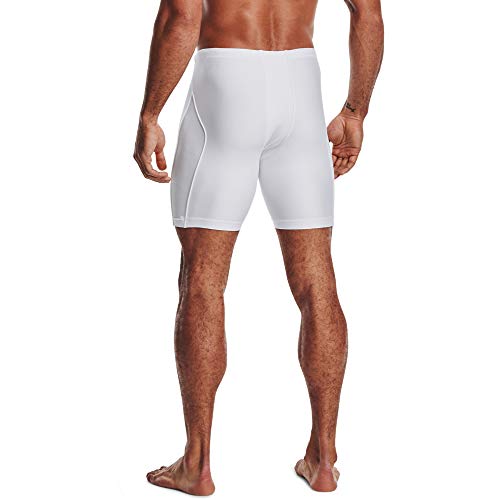 Under Armour Football 7v7 Shorts, White (100)/Black, Medium