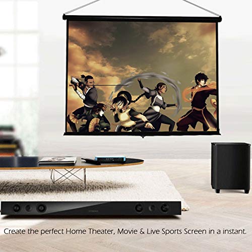 XDDCDH 50-inch Projector Screen 4:3 Tabletop Projection Screen Manual Pull Up Folding Projecting Screen Home Theater for DLP Projector