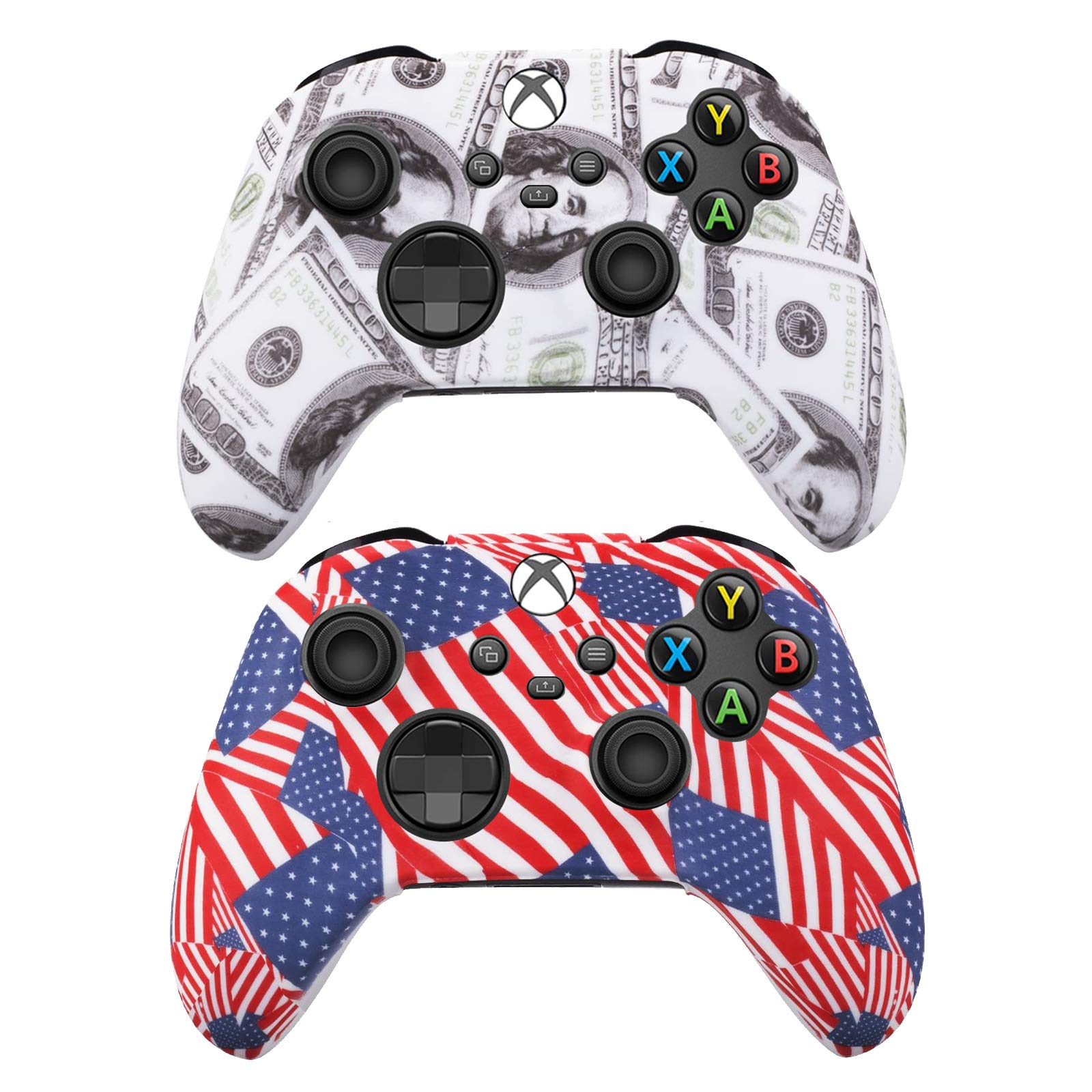 YTWQ 2 Pack Silicone Cover Skin Case for Xbox Series X/S Controller