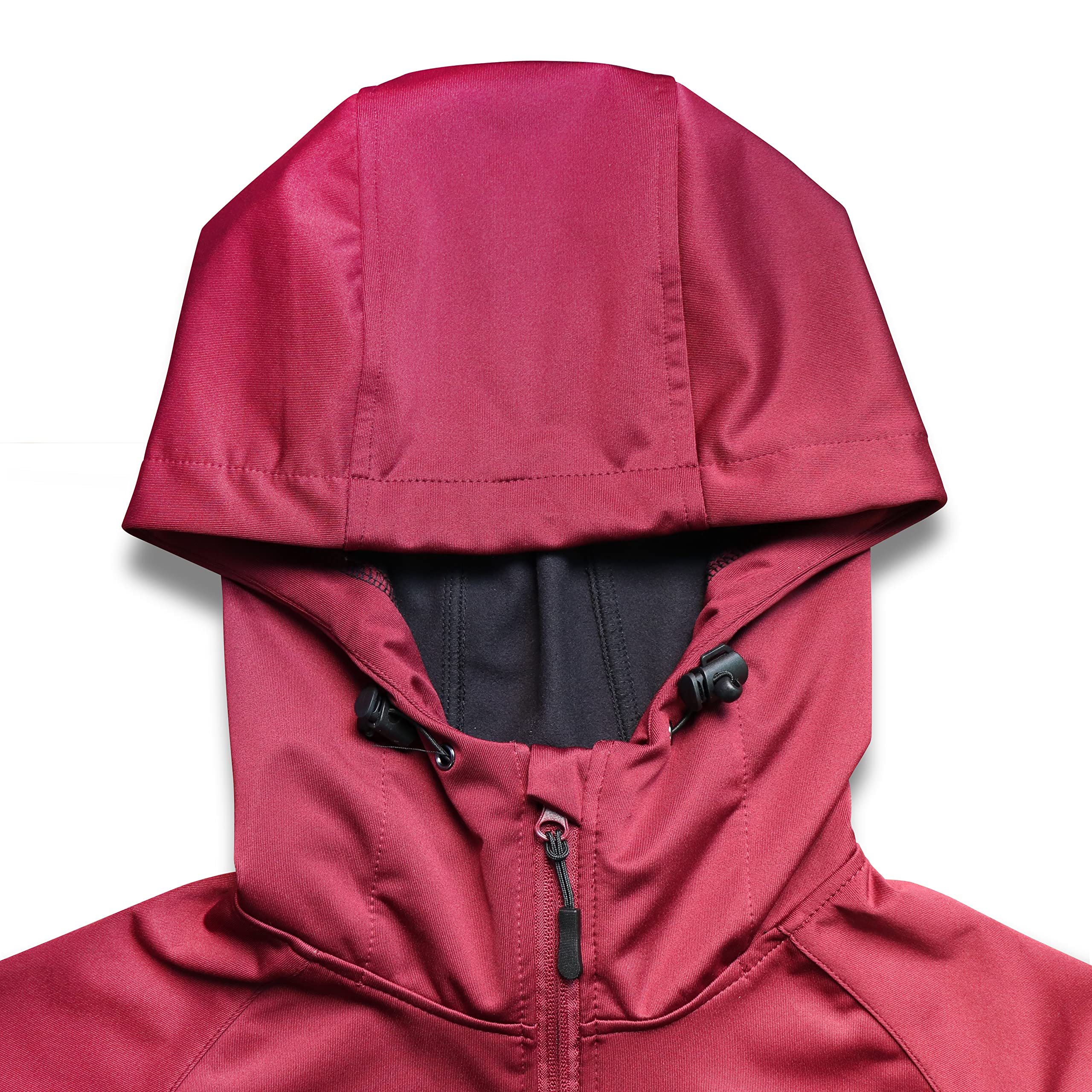 Wulibike Cycling Jackets for Womens Running Jacket Winter Thermal Reflective Hoodie Windproof Coat With 6 Pockets