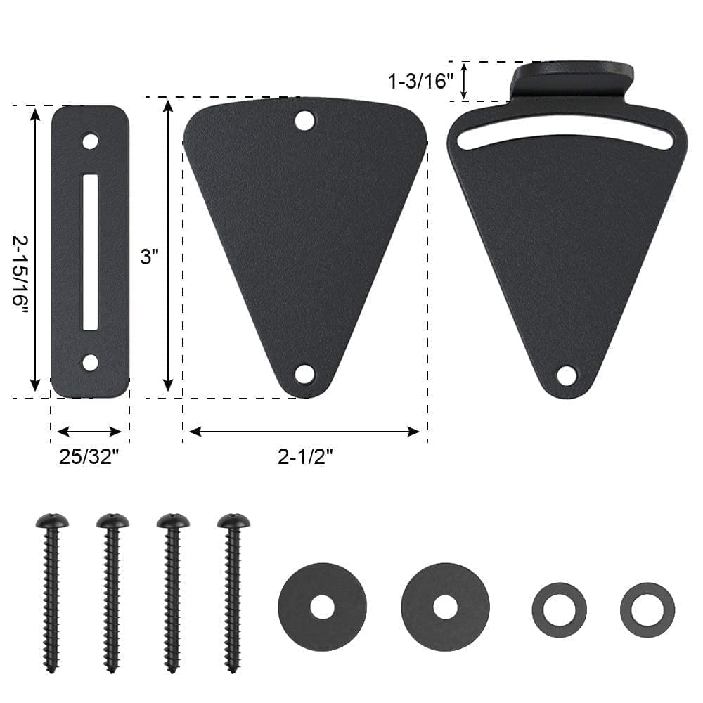 WINSOON 5FT Single Wood Sliding Barn Door Hardware Basic Black Big Spoke Wheel Roller Flat Track Kit with Barn Door Lock Hardware Black Steel Sliding Privacy Latch