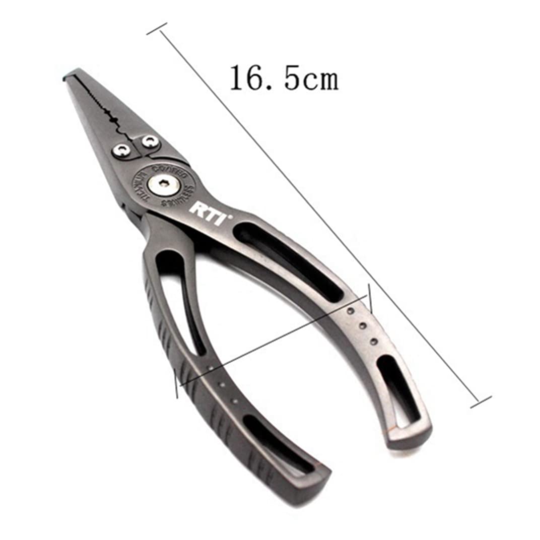 RTI 6.5 Inch Anti-Torque Stainless Steel Fishing Plier Unhooking Plier Fishing Tool