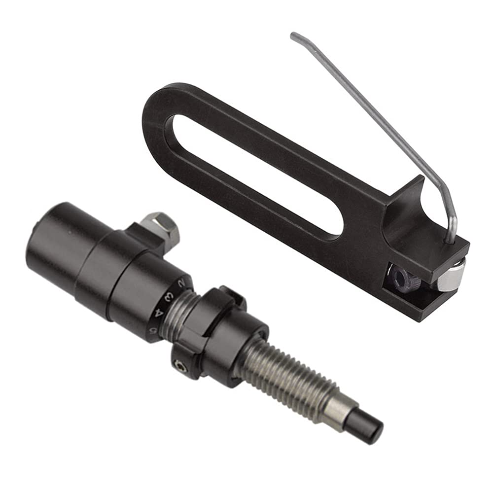 ZZYB Archery Magnetic Arrow Rest and Cushion Plunger Set Pressure Button Metal Arrow Rest Right Hand for Recurve Bow (Black)