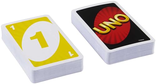 UNO - Classic Colour & Number Matching Card Game - 112 Cards - Customizable & Erasable Wild - Special Action Cards Included - Gift for Kids 7+, W2087