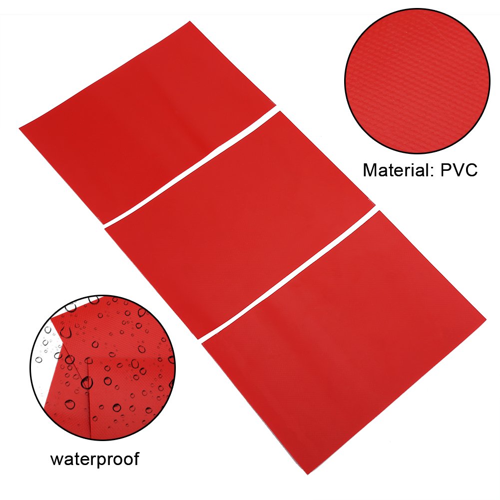 VGEBY1 Kayak Repair Patches, 3pcs Raft PVC Repair Tool Kit Waterproof Patches for Kayak Inflatable Raft(Grey)