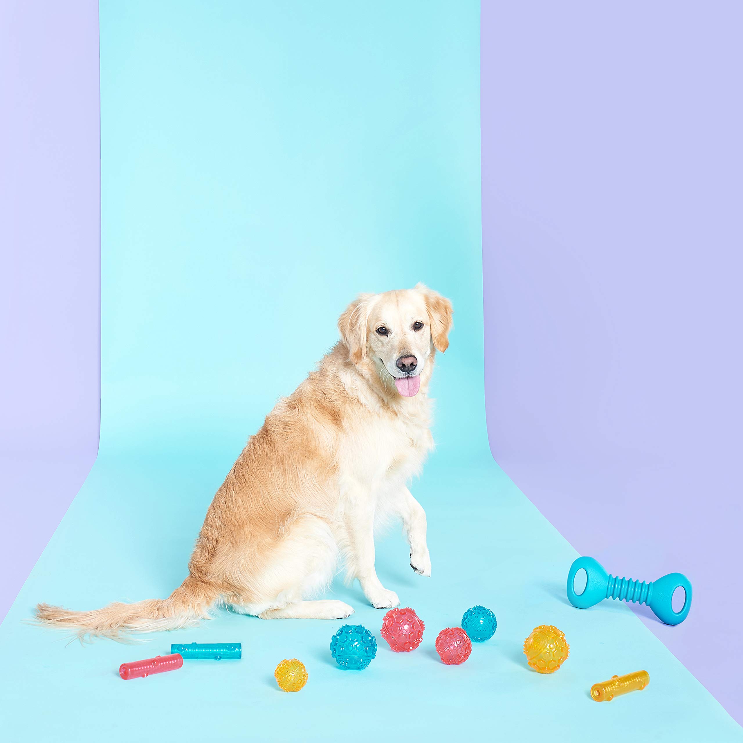 Zippy Paws - ZippyTuff Squeaker Ball Dog Chew Toy - Yellow, Small