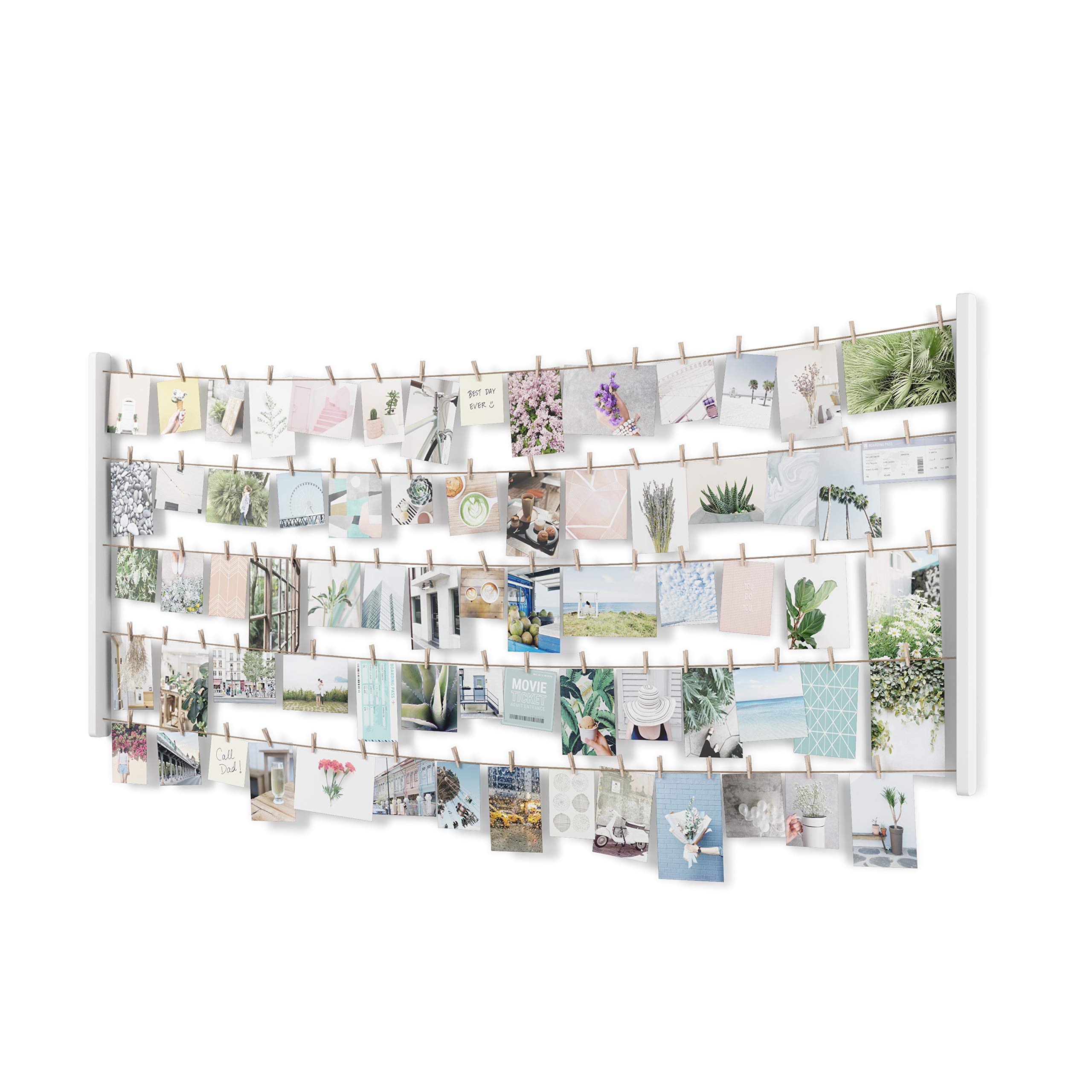 Umbra Hangit Picture Frame and Wall Decor Set for Photos, 26" x 60", White