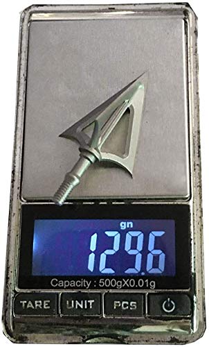 ZAXVOK Archery Broadheads 125 Grain Fixed Blades Stainless Steel Hunting Broadheads for Crossbow Recurve Bow and Compound Bow (X1-125Grain)