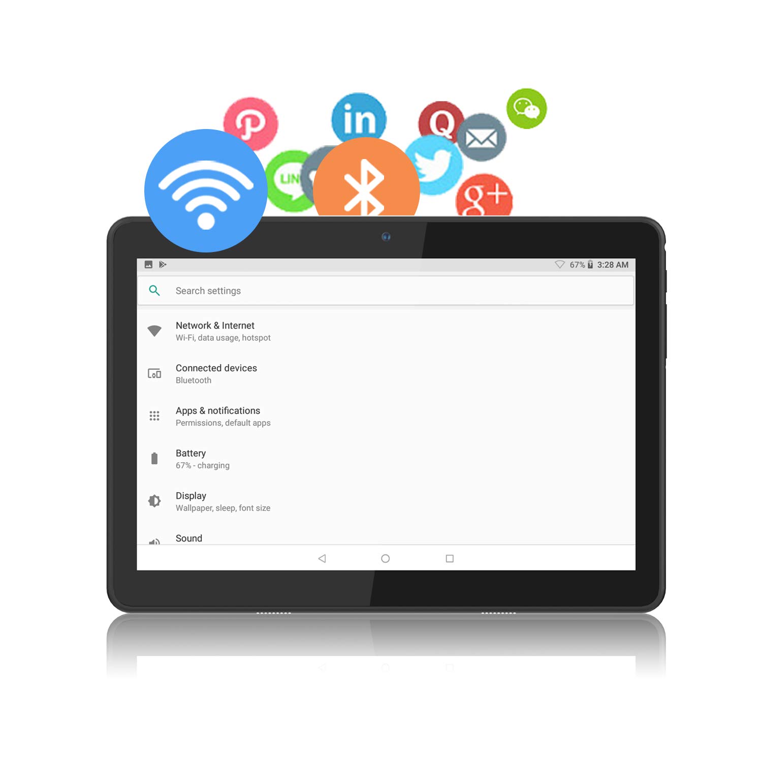 Victbing Tablet 10.1 inch, 5G+2.4G WiFi, Android Tablets with, Quad Core, Dual Camera & Speaker, 16GB Storage with SD Expansion
