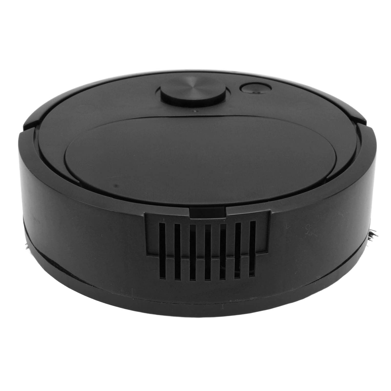 Smart Robot Vacuum Cleaner Multifunctional USB Charging Mini Sweeping Robot for Floors (Black)