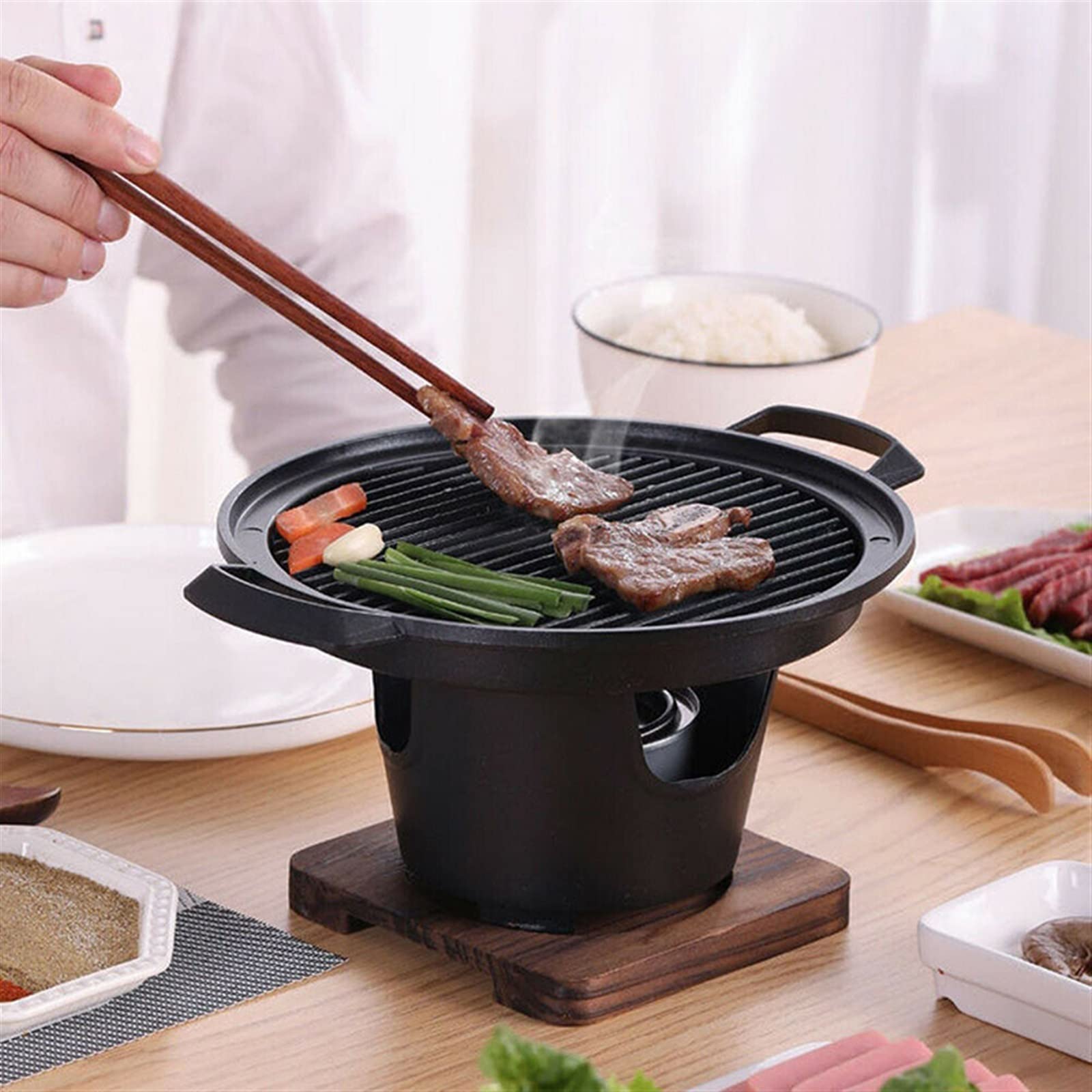 TBMAKE Grills Mini Portable BBQ Grill Charcoal Grill Barbecue Accessories Barbecue Grill Outdoor BBQ Plate Roasting Meat Tools
