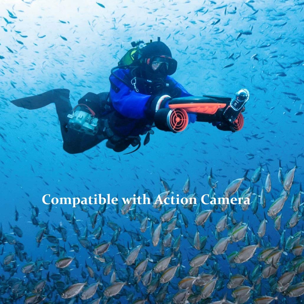 WINDEK SUBLUE Navbow Smart Underwater Scooter with Action Camera Mount OLED Display 40M Waterproof for Water Sports Swimming Pool & Diving & Snorkeling & Sea Adventures