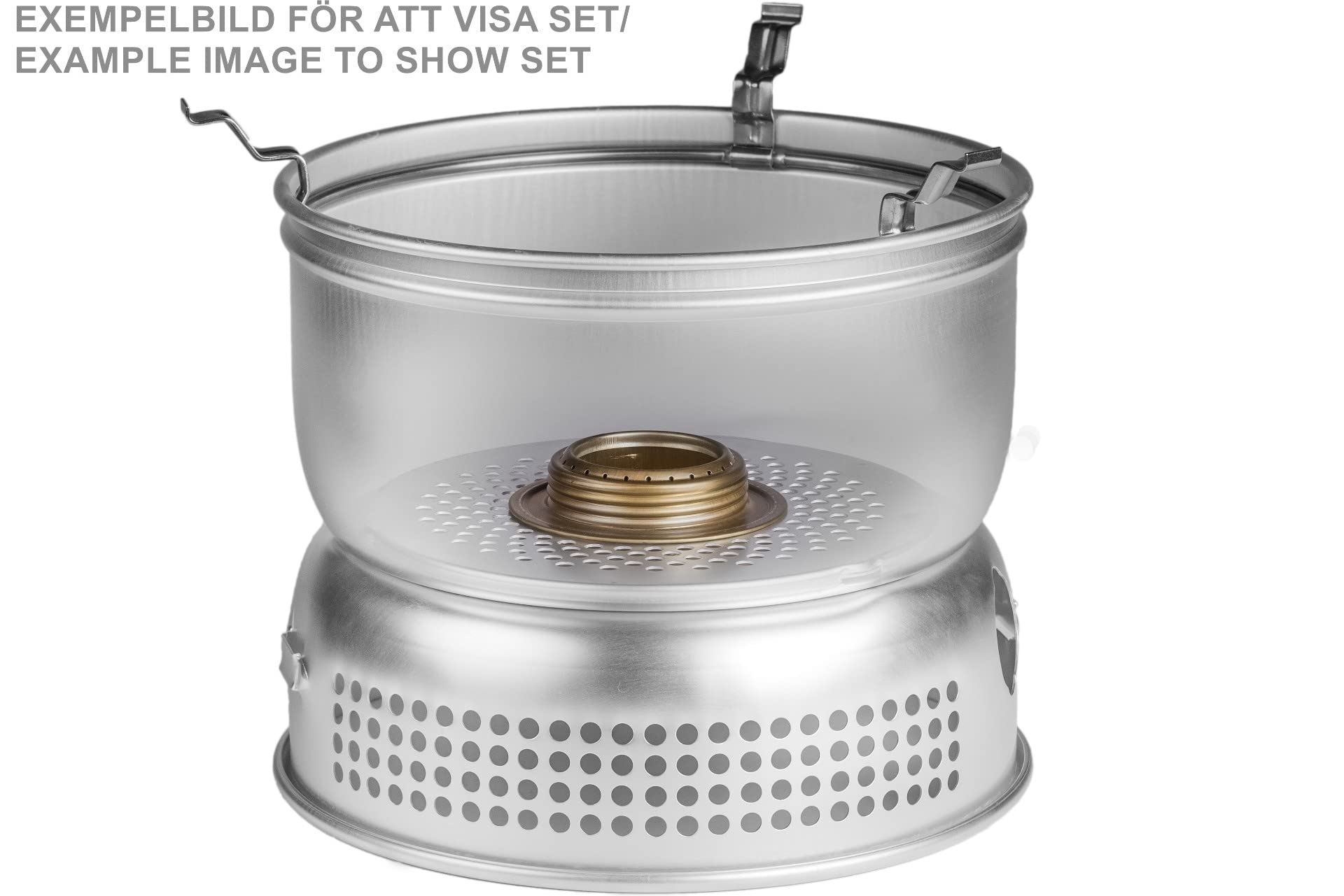 TRANGIA 25-23 Duossal 2.0 Camping Stove Kit with Stainless Steel Lined Pans,25-21