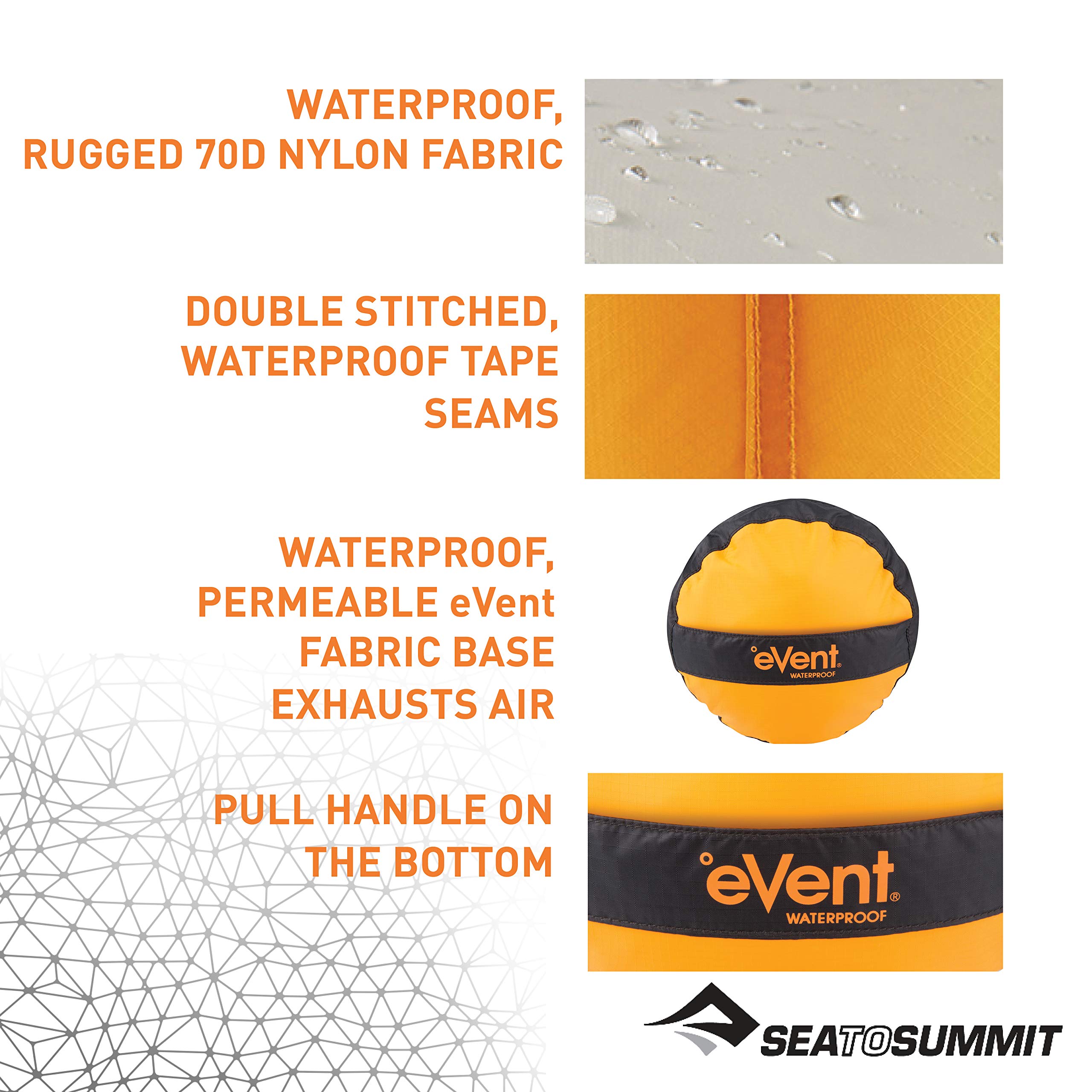 Sea to Summit Event Compression Dry Sack, Sleeping Bag Dry Bag, X-Small / 6 Liter
