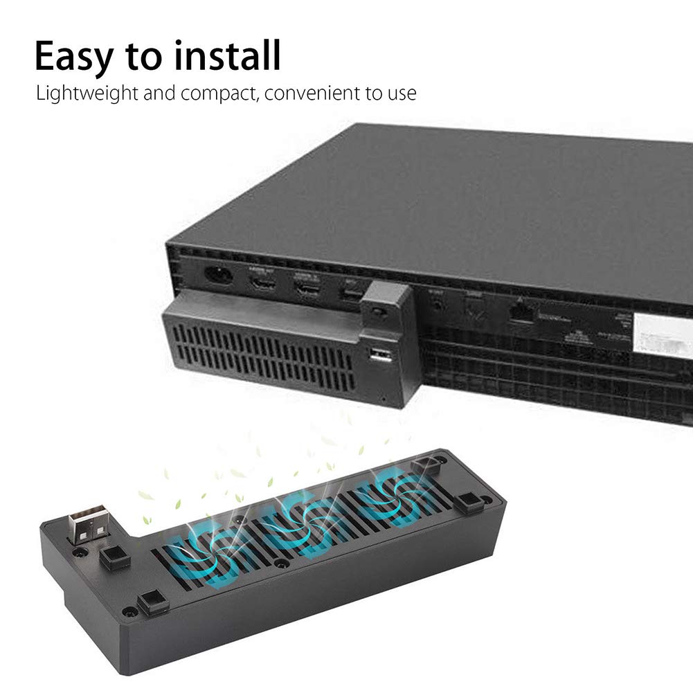 Shentesel USB Cooling Fan External 3-Fan Cooler for Microsoft Xbox One X Game Console