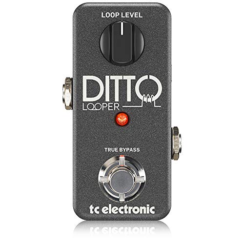 TC Electronic DITTO LOOPER Highly Intuitive Looper Pedal with 5 Minutes of Looping Time, Analog-Dry-Through and True Bypass Multicolored