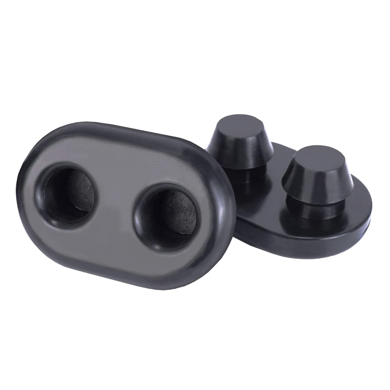XiyaxiVici 2 PCS Cooler Feet Replacement Non-Slip Non-Scratch Rubber Feet for Coolers Models 45qt 65qt 110qt 145qt, Thickened and Enlarged Soft Rubber Feet Outdoor Camping Protection Black